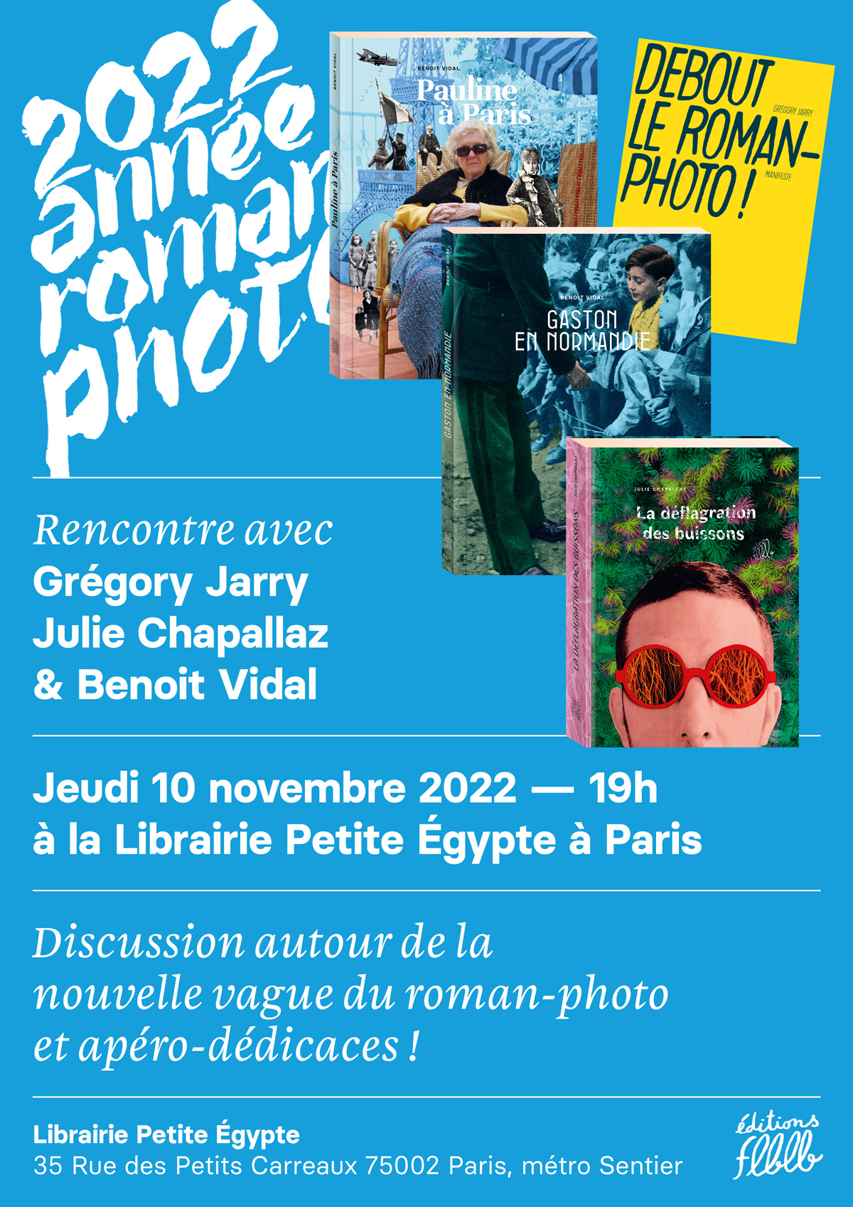 Une rentrée 2022 très roman-photo - Éditions FLBLB